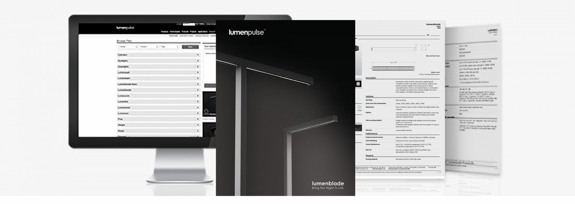Lumenpulse Introduces Lumenblade, a New Family of Linear Area Lighting ...
