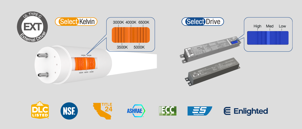 New CCT Select UL Type C T8 Lamps from GREEN CREATIVE Provide Maximized ...