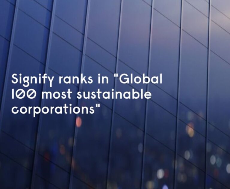 Signify Recognized in Global 100 Most Sustainable Corporations for 2025 ...